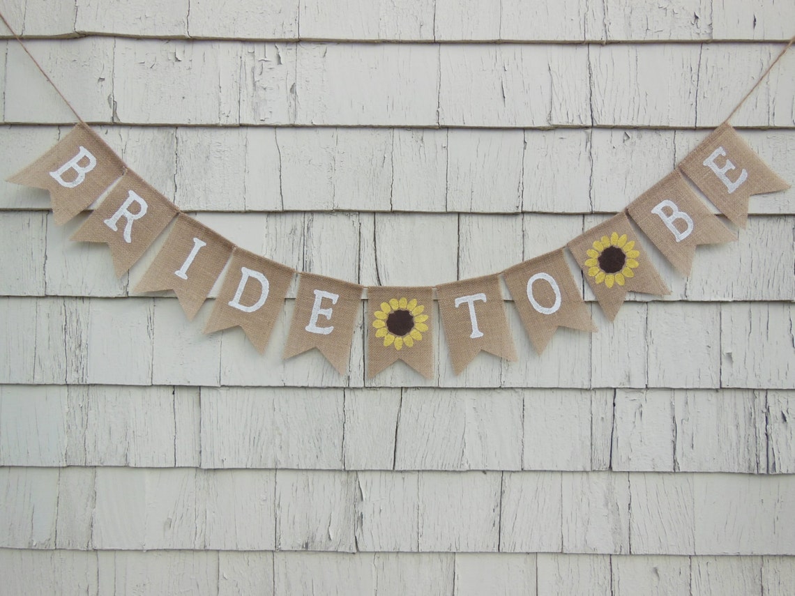 Sunflower Bridal Shower Banner, Bride to Be Banner, Sunflower Bridal ...