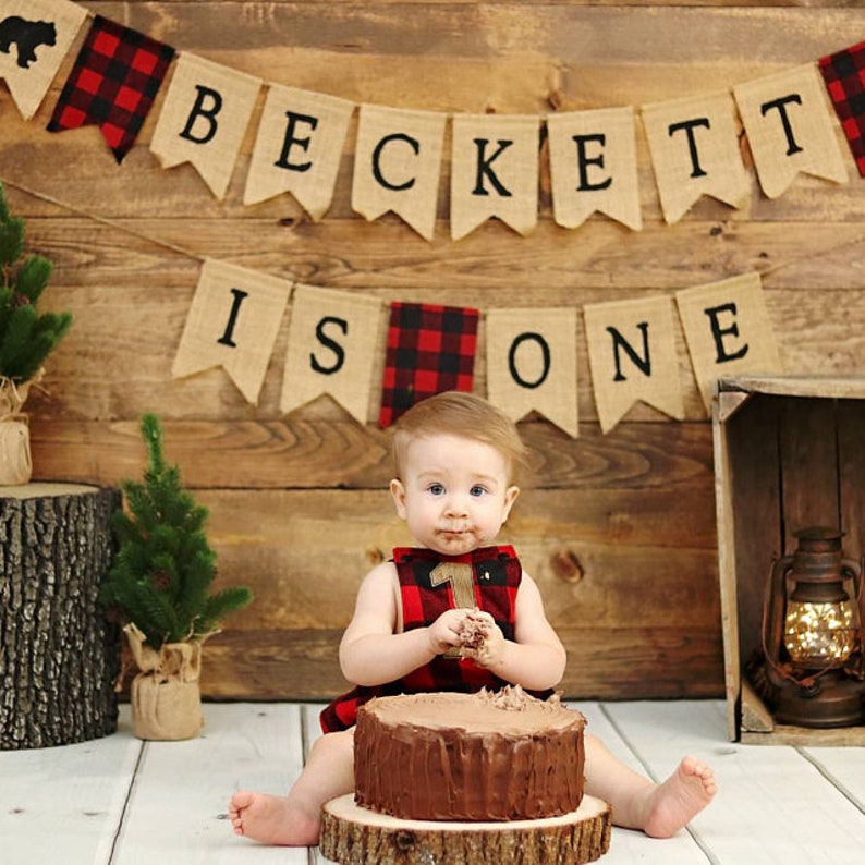 Lumberjack First Birthday Lumberjack Banner Lumberjack Party - Etsy