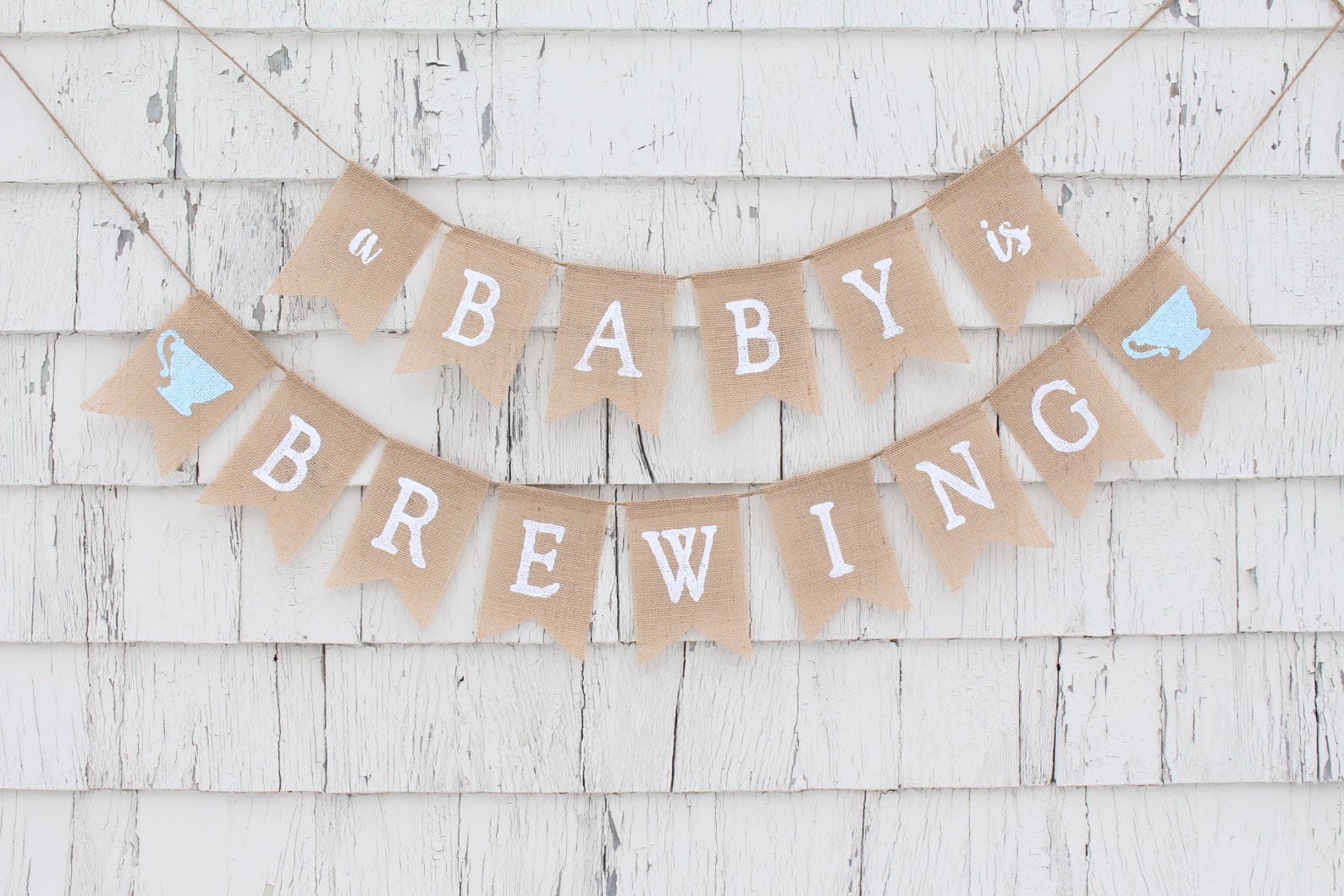 A Baby is Brewing Baby Shower A Baby is Brewing Banner Tea - Etsy