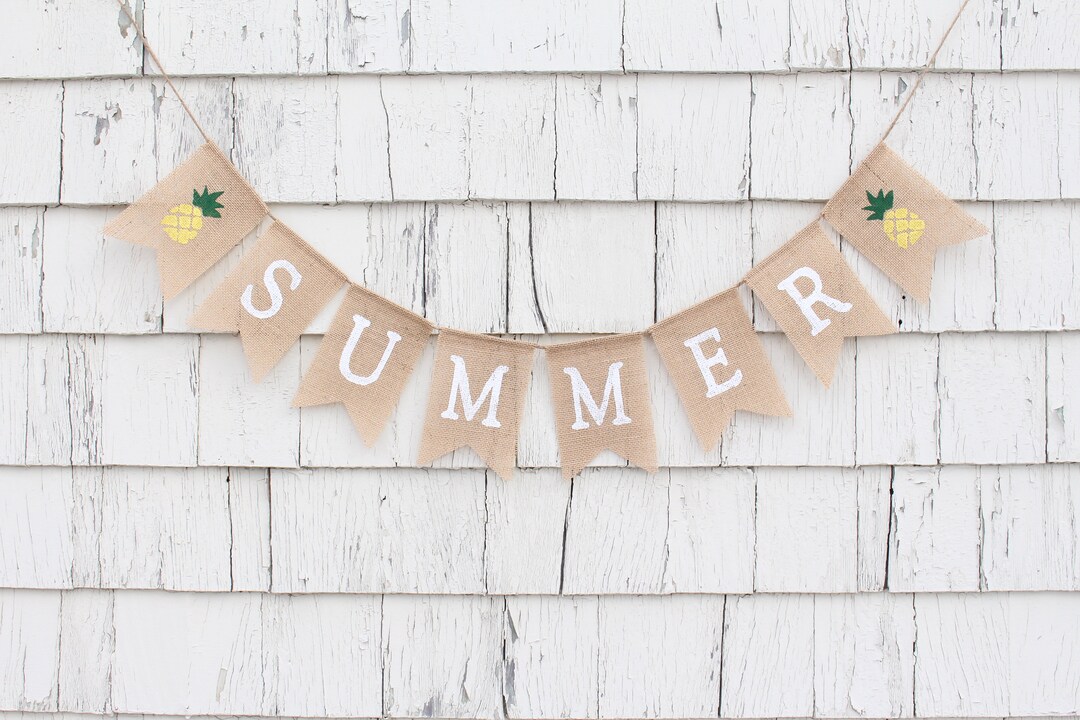 Summer Banner, Summer Bunting, Summer Garland, Home Decor, Summer Decor ...