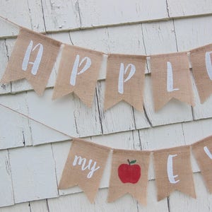 Apple of My Eye Baby Shower, Apple of My Eye Banner, Apple Banner ...