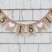 Happy Birthday Burlap Banner, Happy Birthday Bunting, Happy Birthday ...