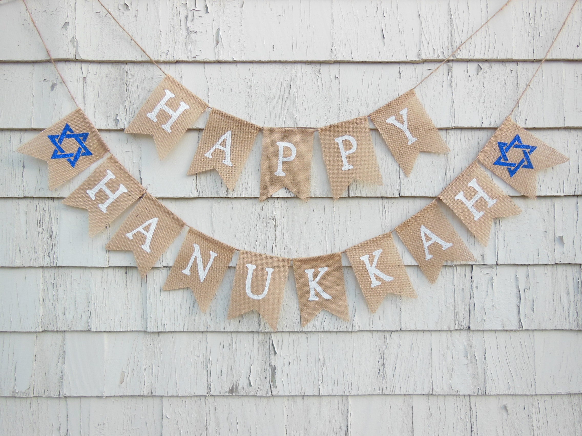 Ready to Ship, Hanukkah Banner, Hanukkah Bunting, Hanukkah Decorations ...