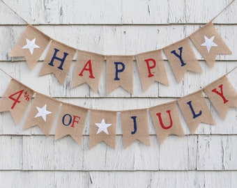 4th of July Bunting - Etsy
