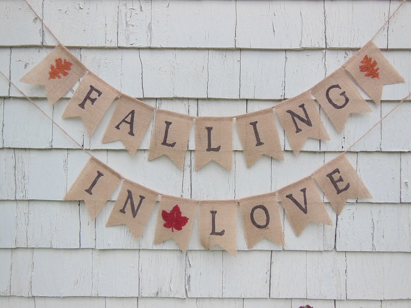 Falling in Love Banner Fall Bridal Shower Decor Falling in - Etsy