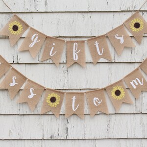 Sunflower Burlap Banner, Sunflower Bridal Shower Decor, Bride to Be ...