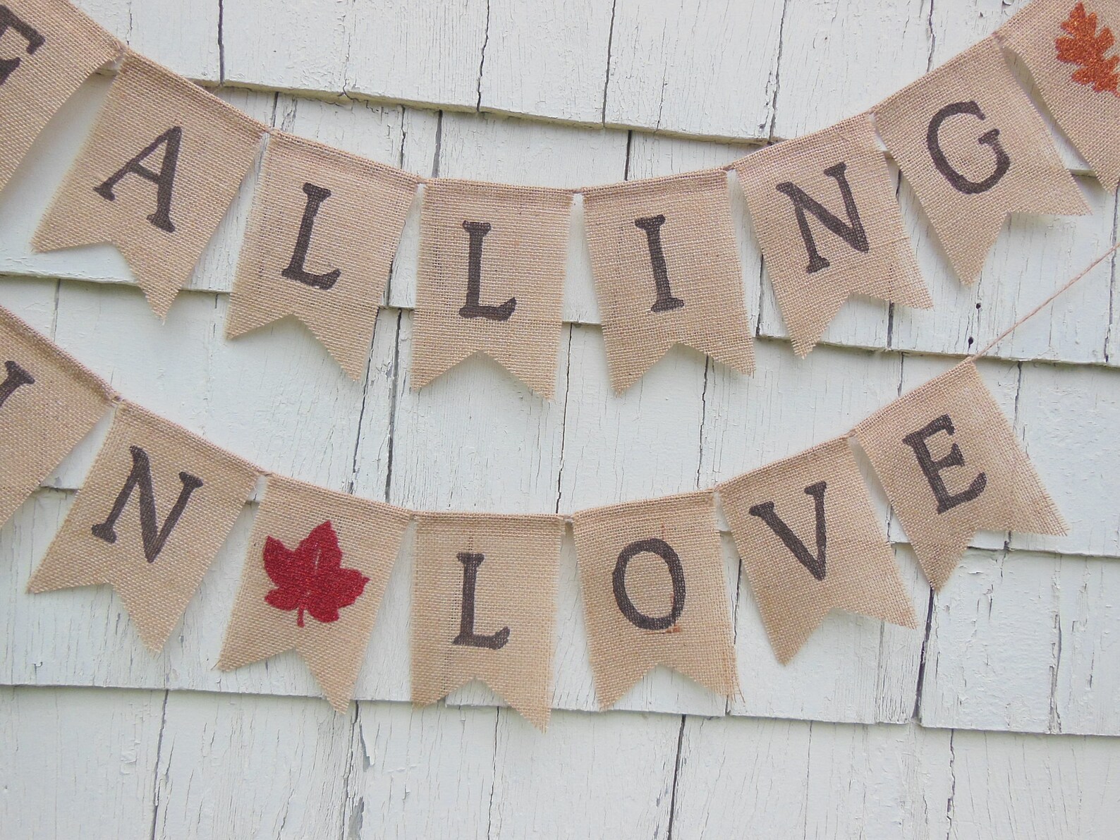 Falling in Love Banner Fall Bridal Shower Decor Falling in - Etsy