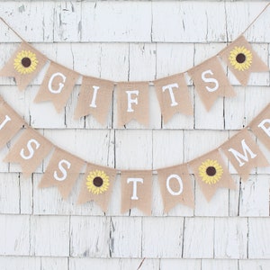Sunflower Burlap Banner, Sunflower Bridal Shower Decor, Bride to Be ...