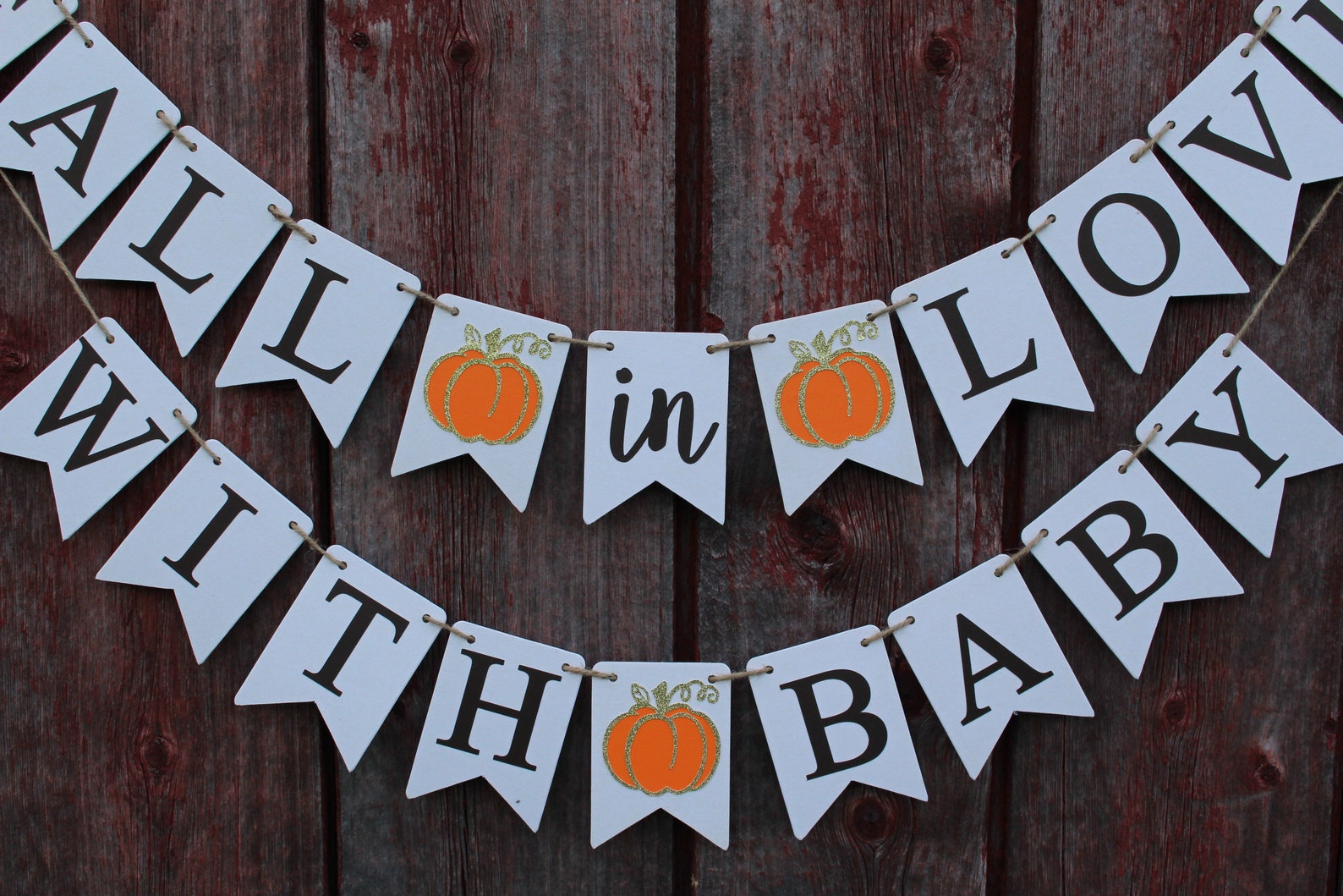 Falling in Love With Baby Fall Baby Shower Pumpkin Baby | Etsy