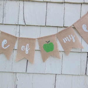 Apple of My Eye Baby Shower, Apple of My Eye Banner, Apple Banner ...