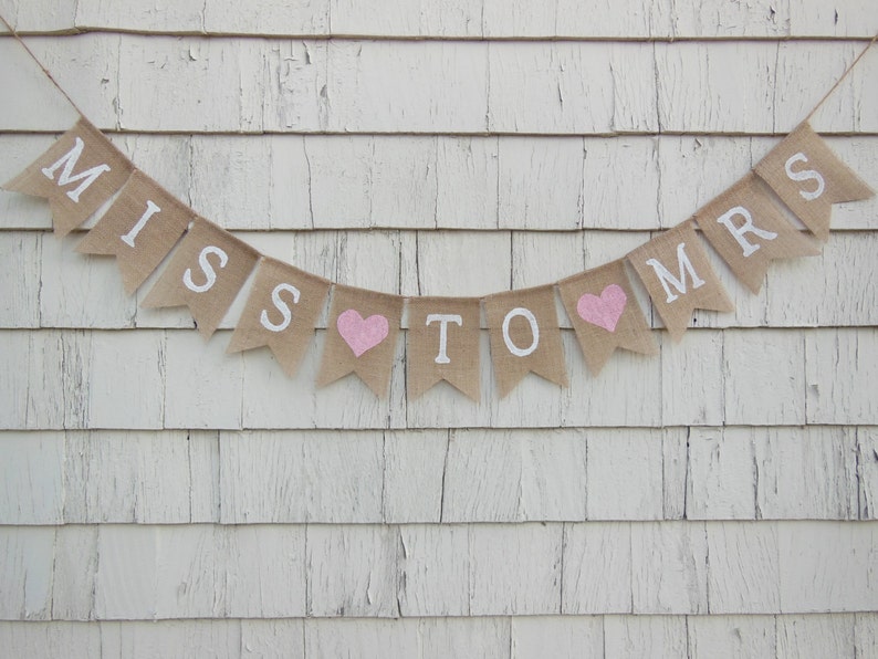 Beach Bridal Shower Decor Miss to Mrs Banner Star Fish - Etsy