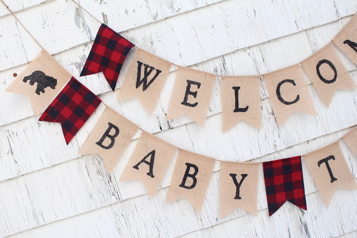 Lumberjack Baby Shower Lumberjack Baby Banner Lumberjack - Etsy