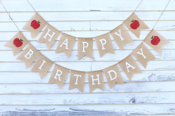 Apple Birthday Party Decorations Fall First Birthday Apple | Etsy