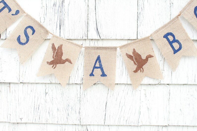 Duck Hunting Baby Shower Banner, Duck Baby Shower Decorations, Its A ...