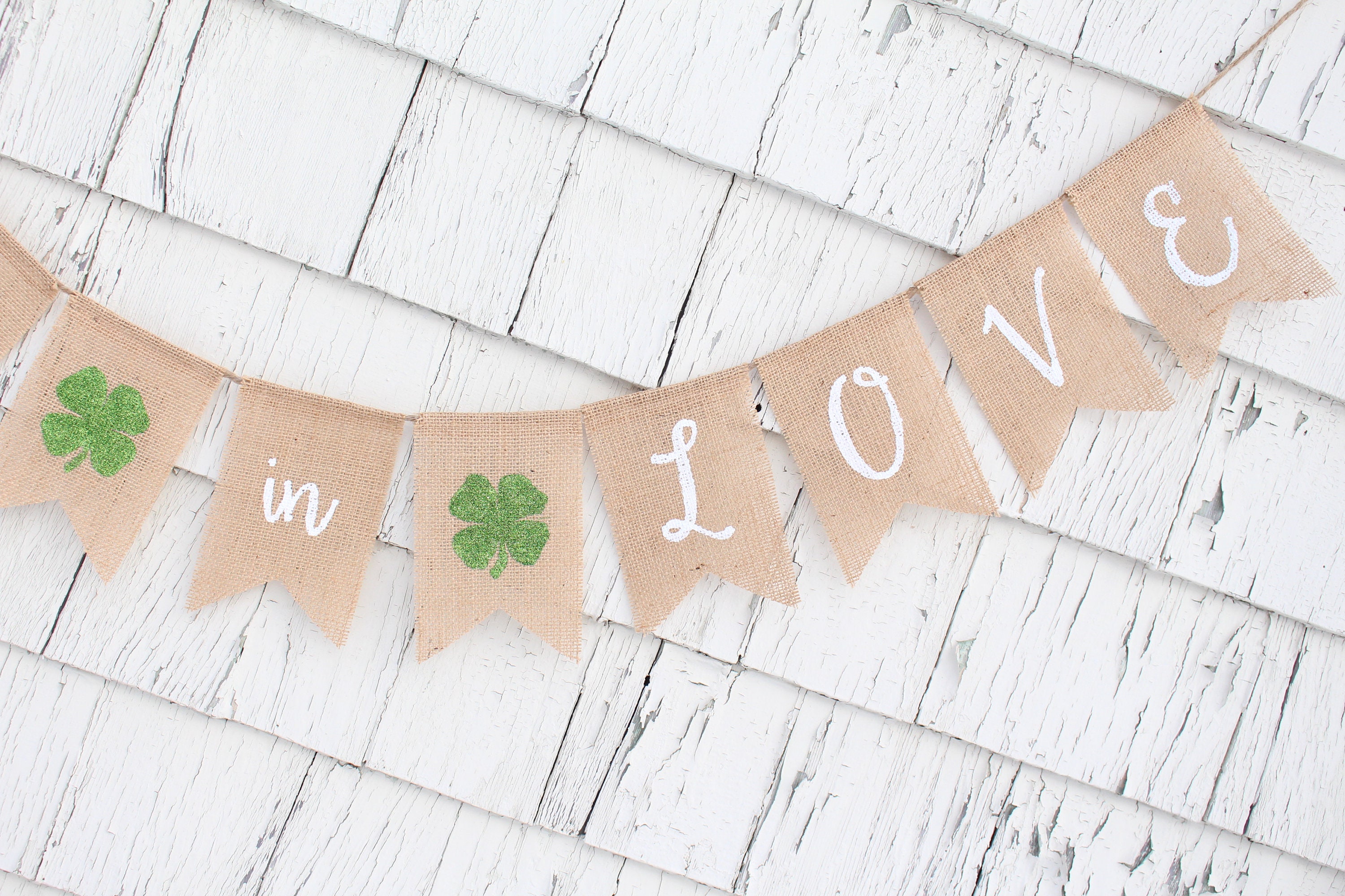 Lucky in Love Banner, Lucky in Love Bunting, Engagement Banner, Irish ...