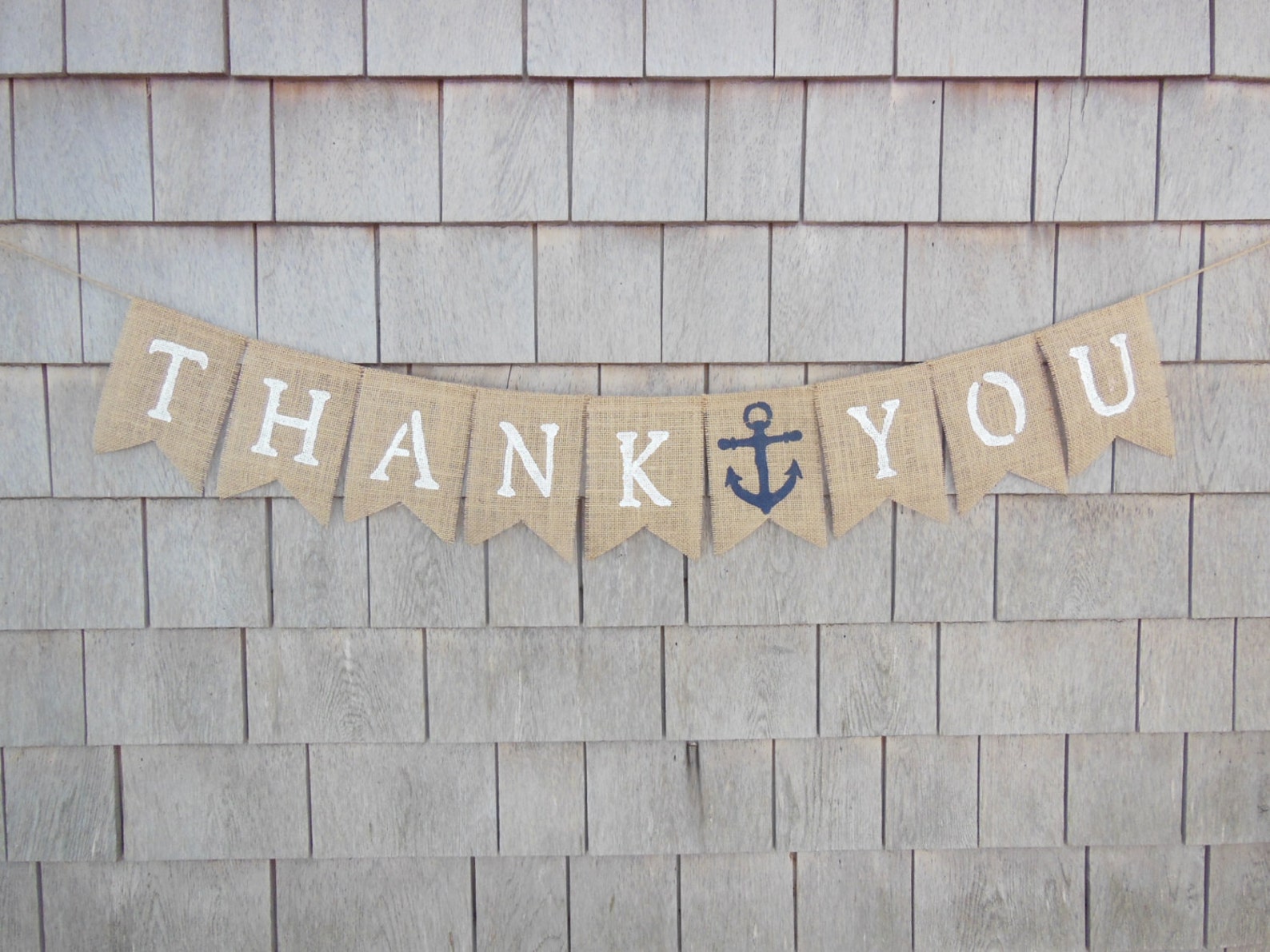 Thank You Burlap Banner Thank You Bunting Thank You Garland - Etsy