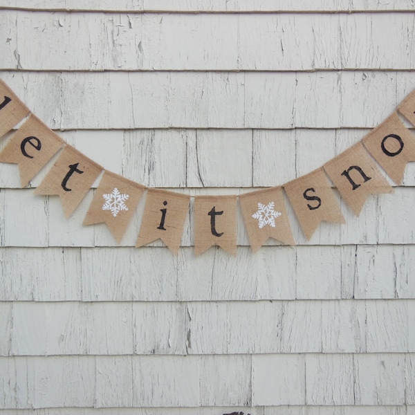 Let It Snow Banner - Etsy