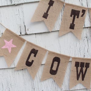 Cowgirl Baby Shower Decorations, Cowgirl Banner, Its A Cowgirl, Horse ...