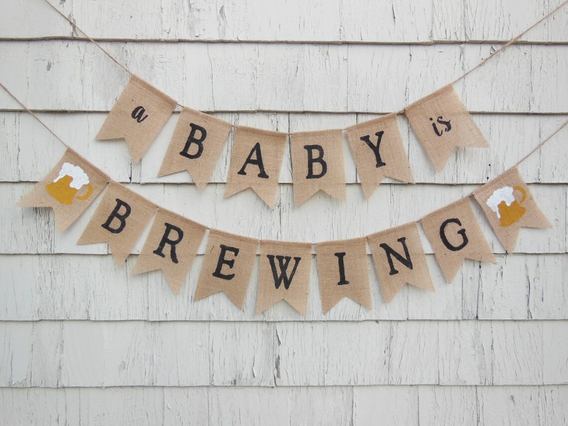 A Baby is Brewing Baby Shower A Baby is Brewing Banner Tea - Etsy