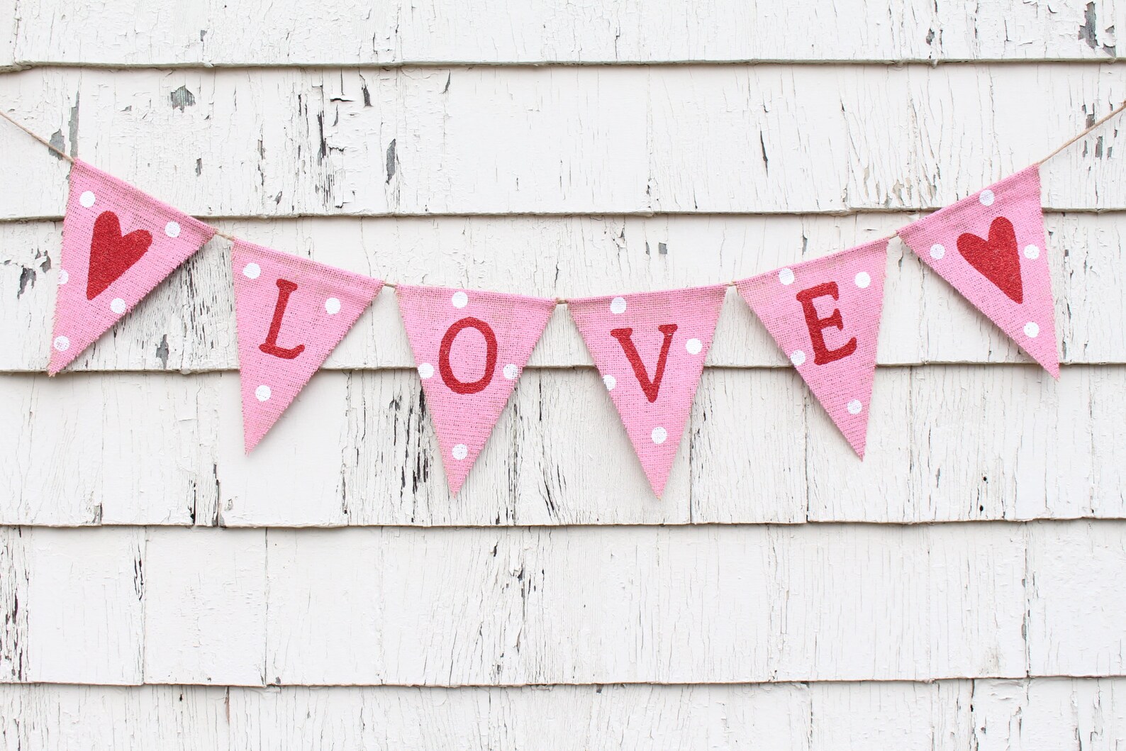 Valentines Day Decorations, Valentines Banner, Valentines Burlap ...