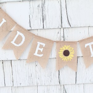 Bride to Be Banner, Bride to Be Bunting Garland, Engagement, Sunflower ...