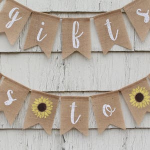 Sunflower Burlap Banner, Sunflower Bridal Shower Decor, Bride to Be ...