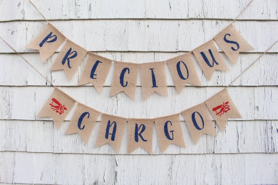 Precious Cargo Banner Precious Cargo Baby Shower Vintage | Etsy