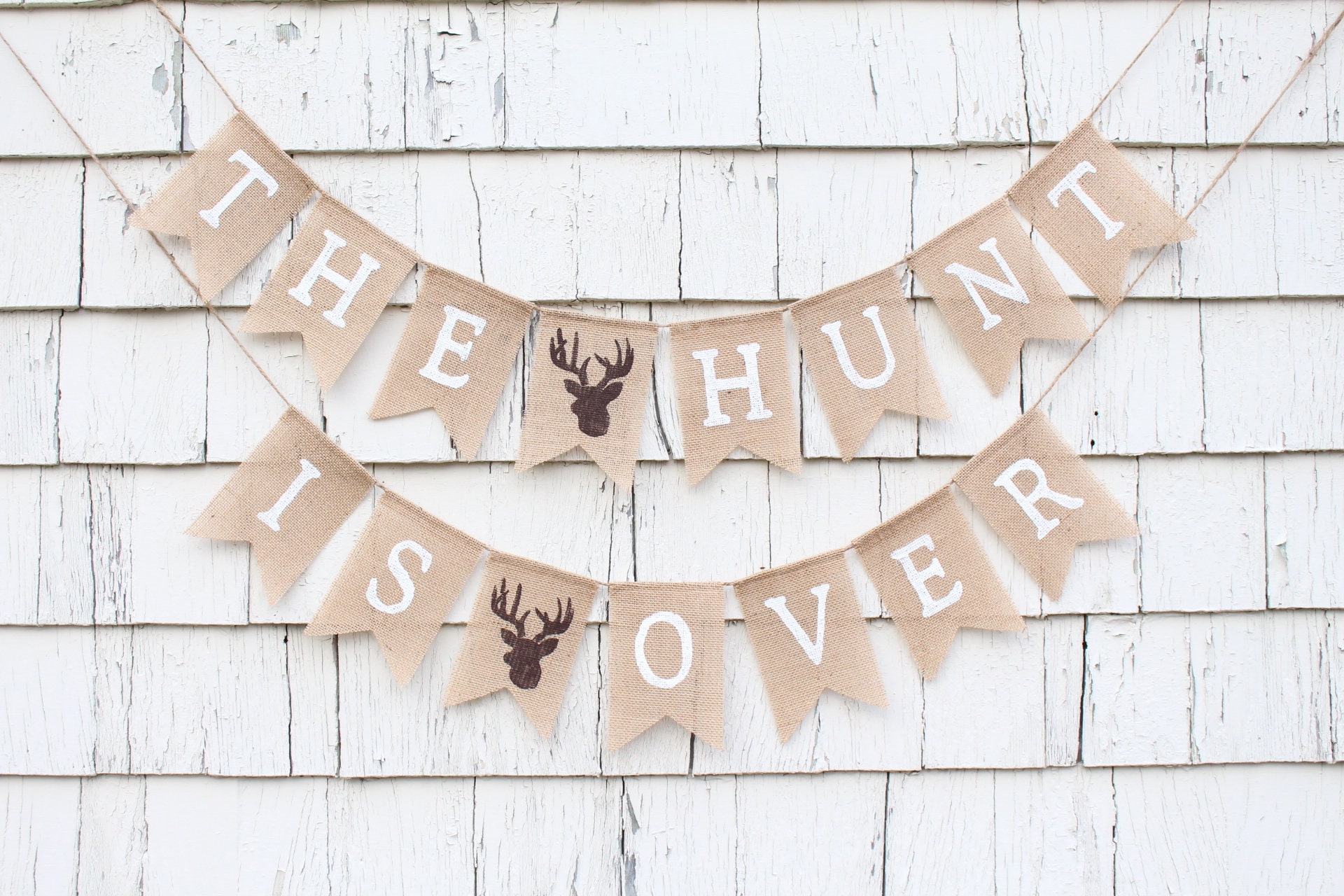 The Hunt is Over Banner, the Hunt is Over Engagement Party, Hunting ...