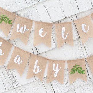 Greenery Baby Shower Banner, Greenery Shower Decorations, Baby Shower ...