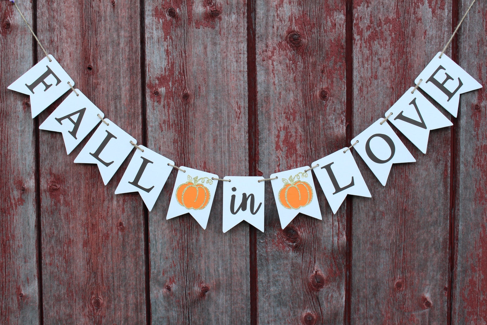 Fall in Love Banner, Fall Bridal Shower Decor, Fall in Love Garland ...