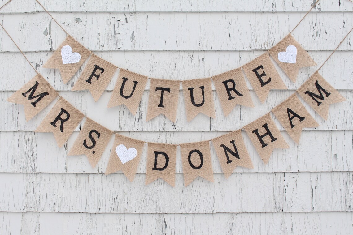 Future Mrs Banner Custom Banner Future Mrs Garland - Etsy