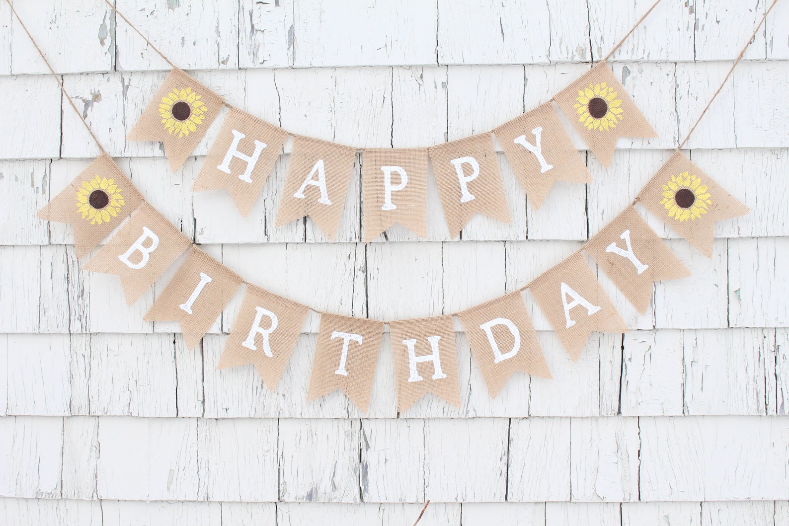 Sunflower Birthday Decorations, Custom Happy Birthday Banner, Sunflower ...