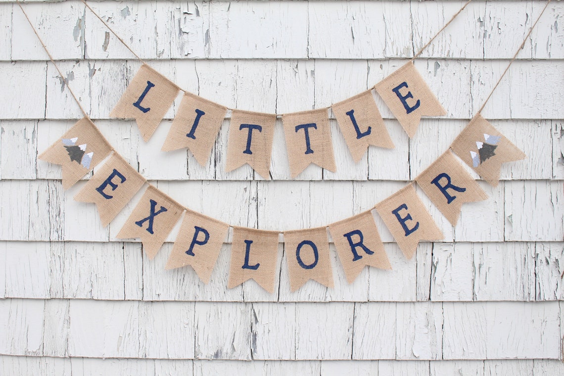 Little Explorer Banner Adventure Baby Shower Banner | Etsy