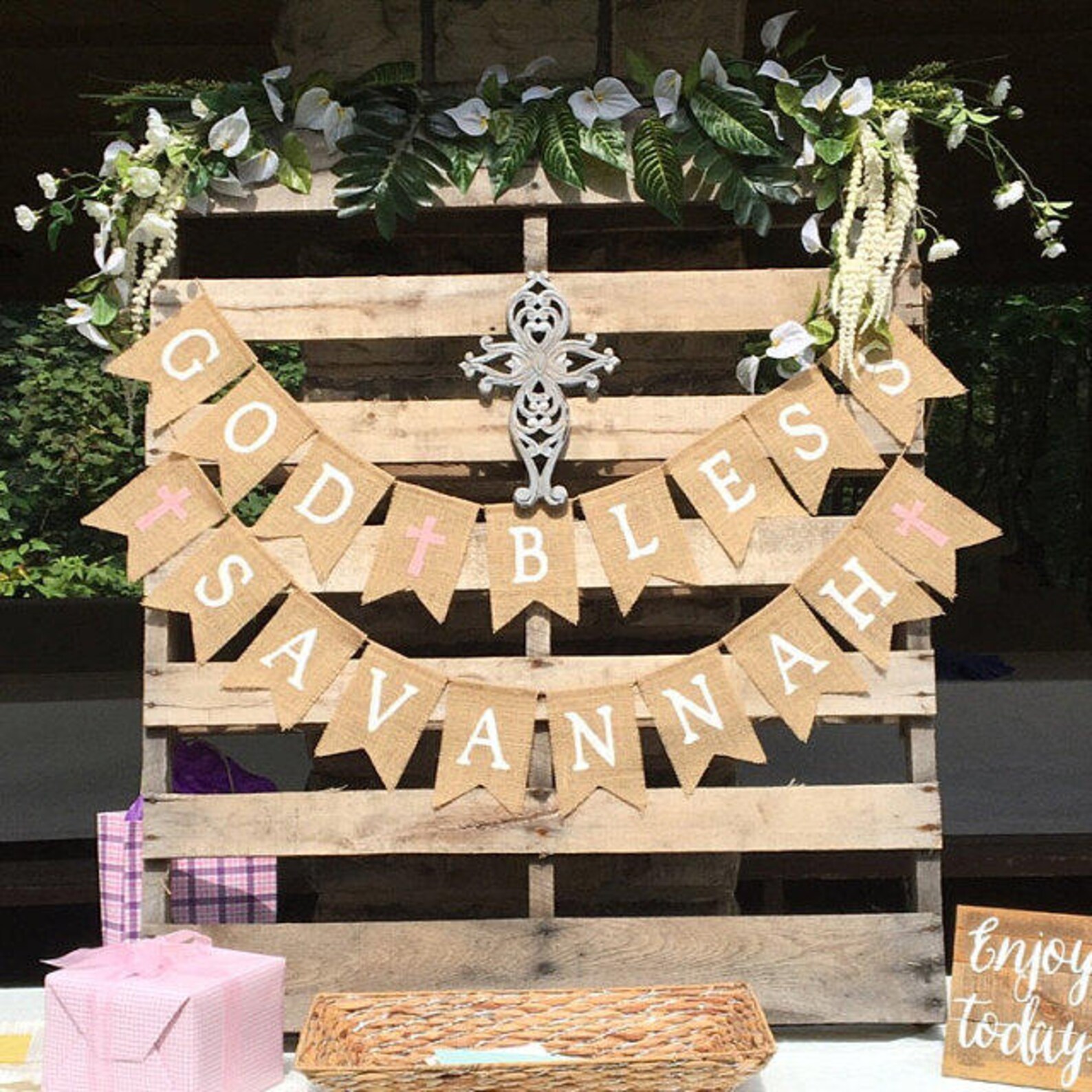 First Communion Banner Custom Personalized Baptism Banner | Etsy