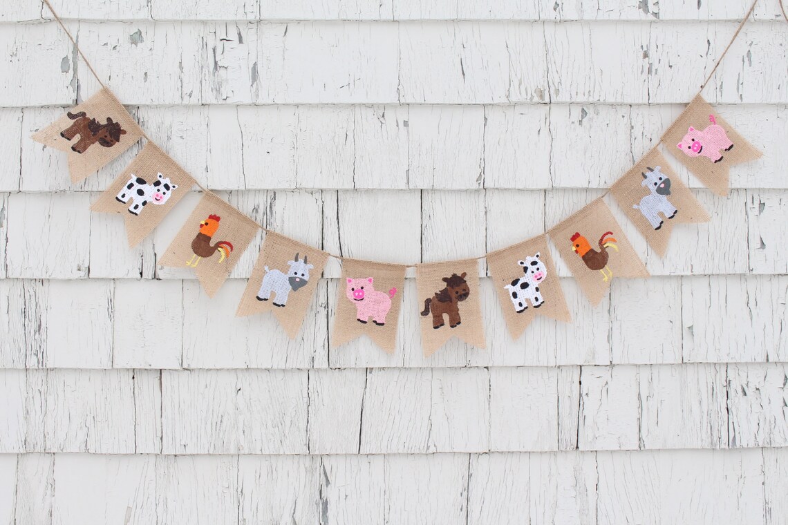 Farm Barnyard Baby Shower Decorations Farm Baby Banner - Etsy