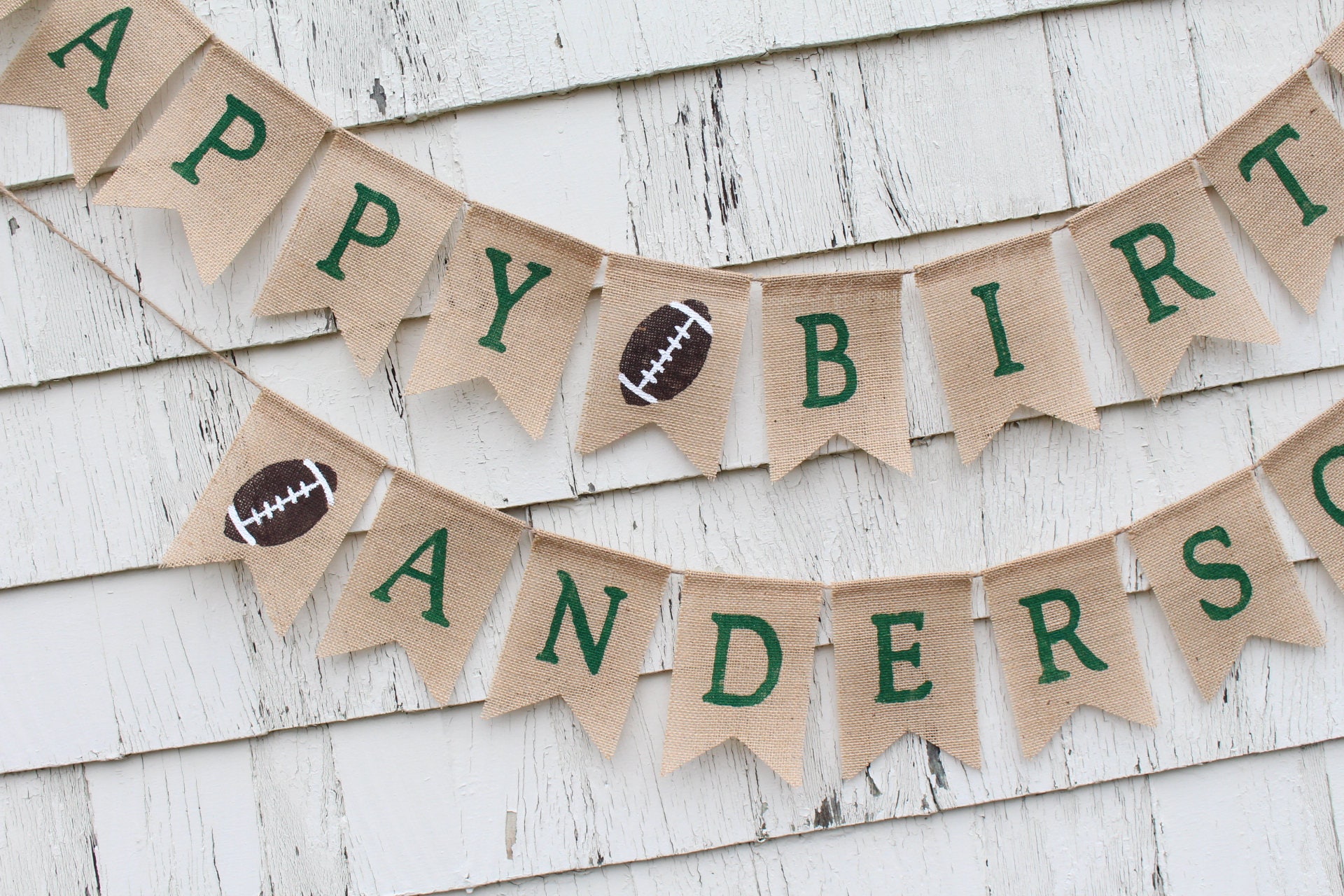 Football First Birthday Banner Football Banner Football 1st | Etsy