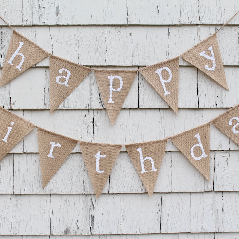 Burlap Triangle - Etsy