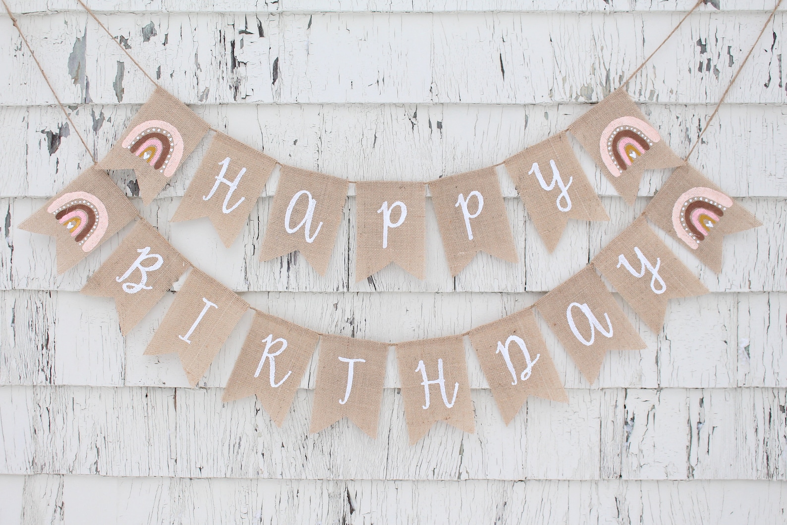 Boho Rainbow Birthday Party Decorations, Muted Rainbow Party Decor ...