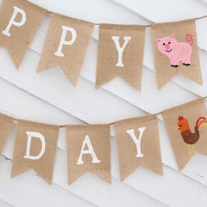 Farm Birthday Party Decorations, Barnyard Birthday Party, Happy ...