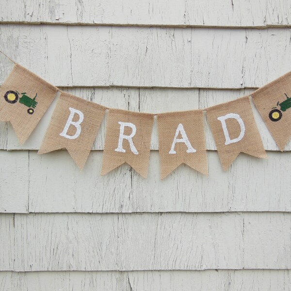 Tractor Banner - Etsy
