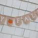 Happy Fall Burlap Banner Fall Bunting Fall Garland Happy - Etsy