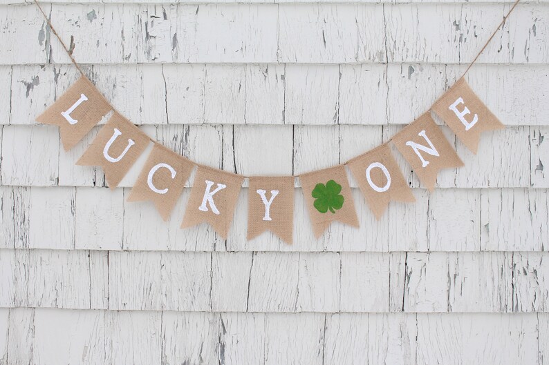 Lucky One Banner Lucky One Birthday Party Decorations St - Etsy