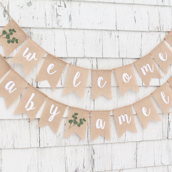 Burlap Welcome Sign - Etsy
