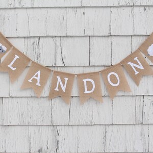 Lamb Baby Banner, Lamb Baby Boy Shower, Custom Personalized Name Banner ...