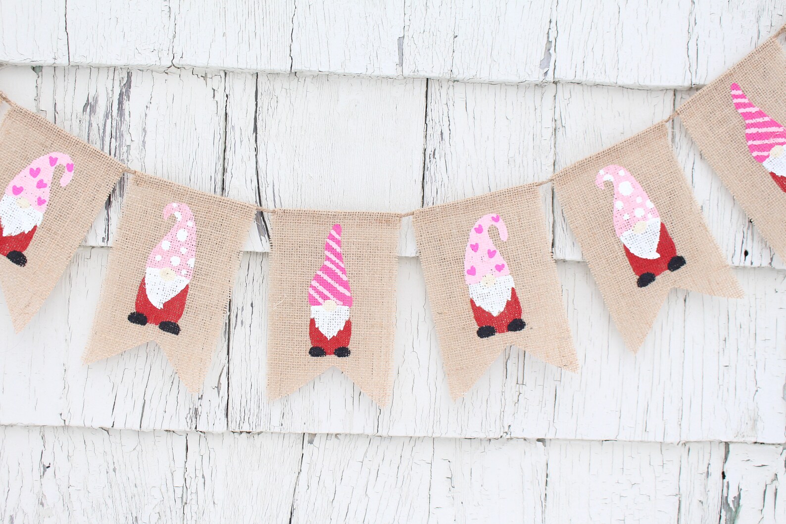 Valentines Day Gnomes, Valentines Day Banner, Gnome Banner, Gnome ...