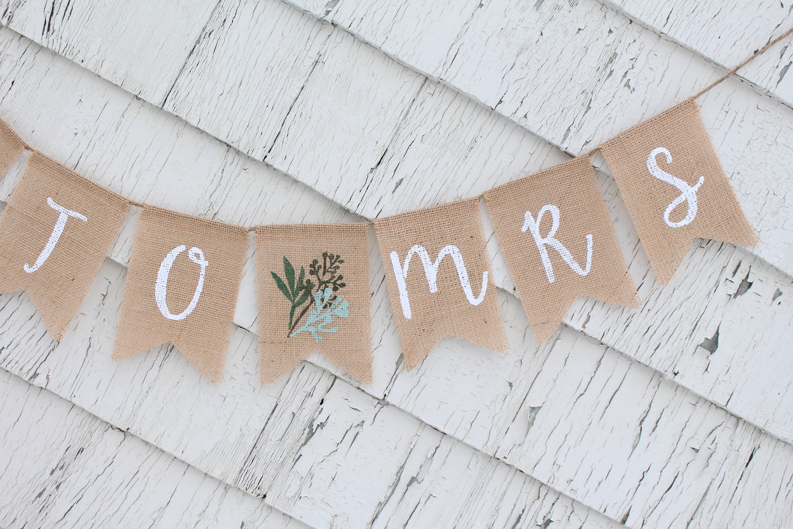 Miss to Mrs Burlap Banner Greenery Bridal Shower Decorations - Etsy