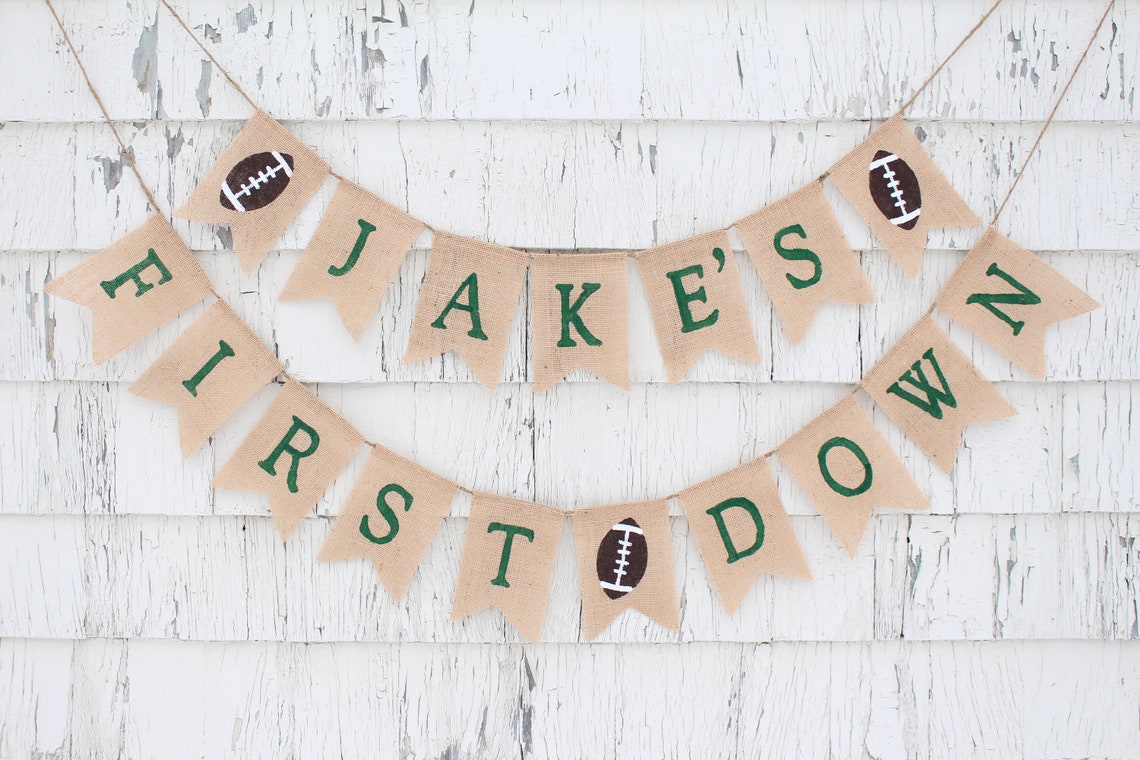 First Down Birthday, First Down Football Party, Rookie Year Birthday ...