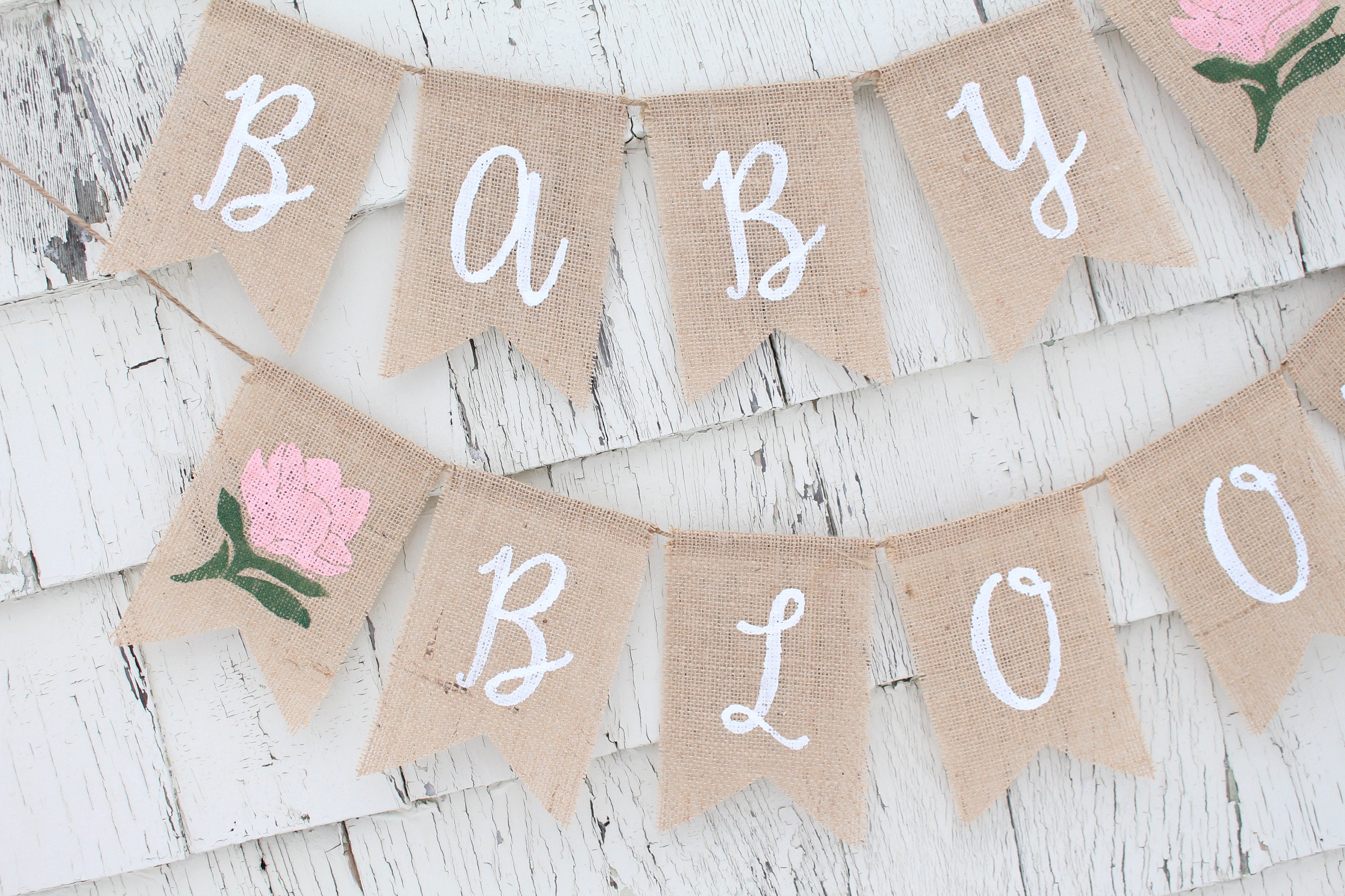 Baby in Bloom Banner, Flower Baby Shower Decorations, Baby in Bloom ...