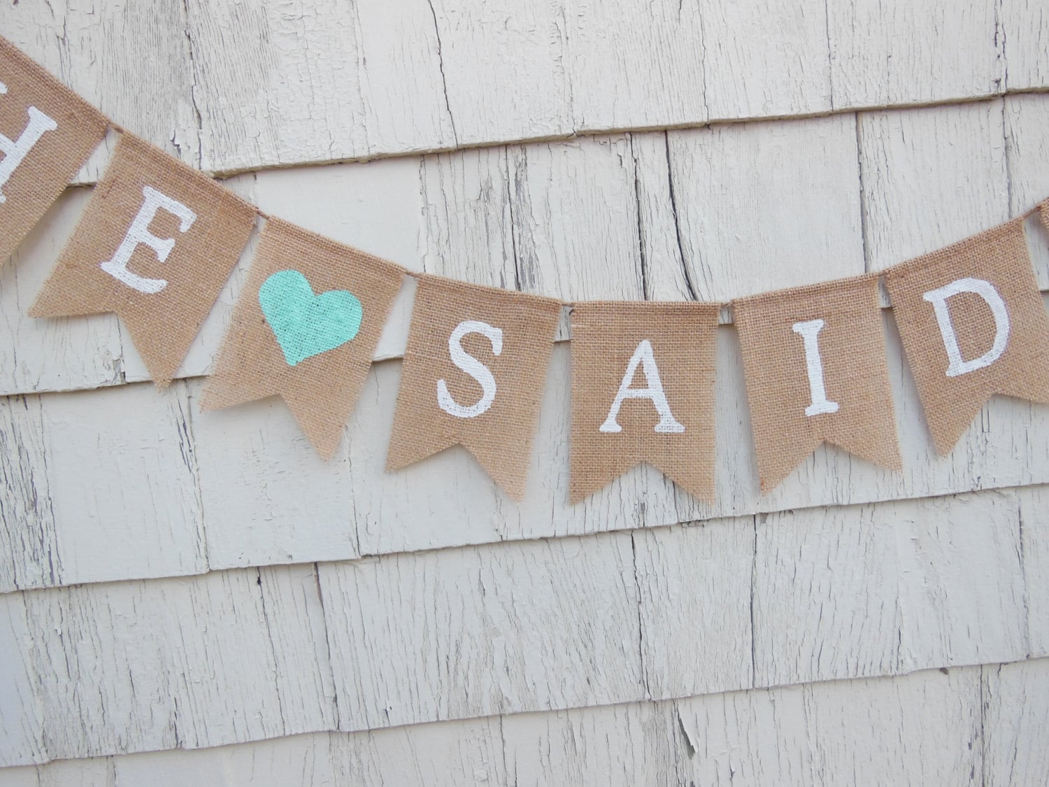 She Said Yes Banner She Said Yes Bunting Engagement Banner - Etsy