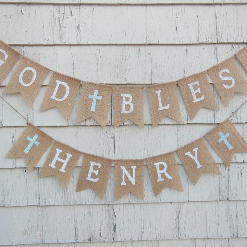 Baptism Banner Bunting - Etsy